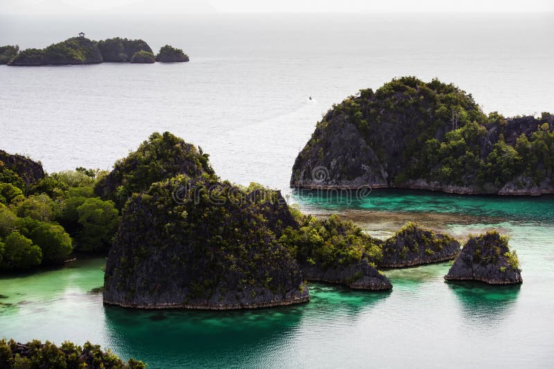 View To Piaynemo Islands from the Viewpoint, Raja Ampat, Indonesia ...
