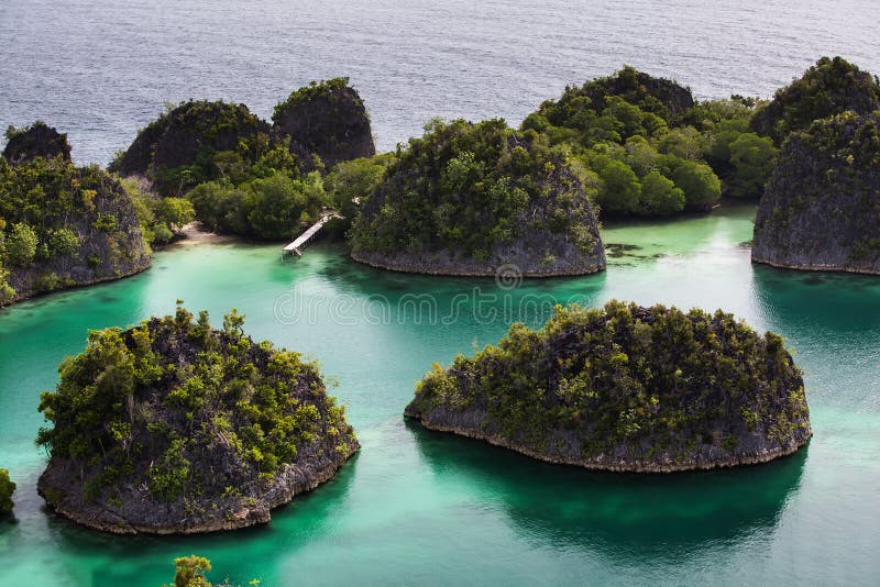 View To Piaynemo Islands from the Viewpoint, Raja Ampat, Indonesia ...
