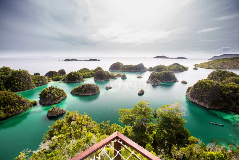 View To Piaynemo Islands from the Viewpoint, Raja Ampat, Indonesia ...