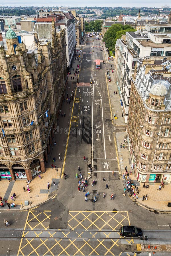 View To Princess Street in Edinburgh Editorial Photo - Image of skyline ...