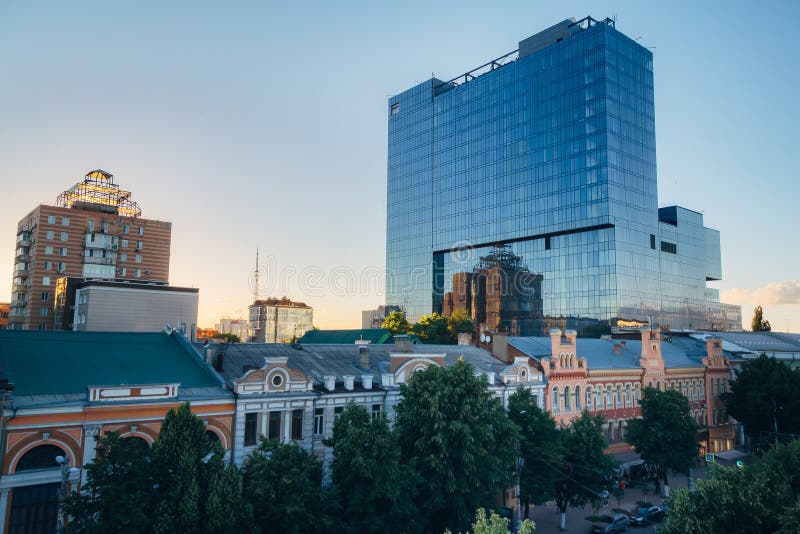 View To Prospect of Revolution and Ugly Modern Skyscraper. Bad Urban ...