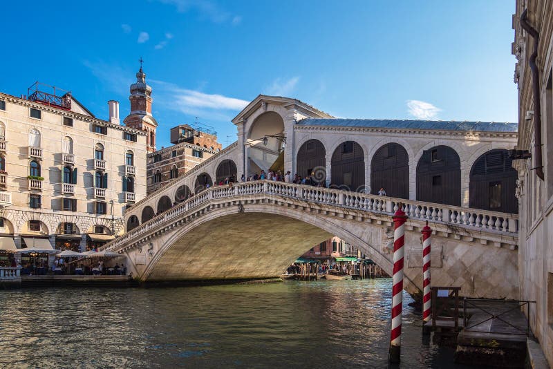 View To the Rialto Bridge in Venice, Italy Editorial Image - Image of ...