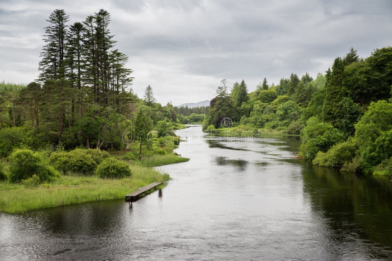 View To River in Ireland Valley Stock Image - Image of season, concept ...
