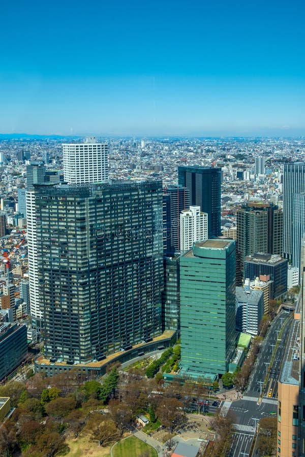 Skyline of Tokyo from Skyline Observation Platform Stock Photo - Image ...