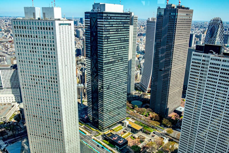 View To Skyline of Tokyo from Skyline Observation Platform Editorial ...