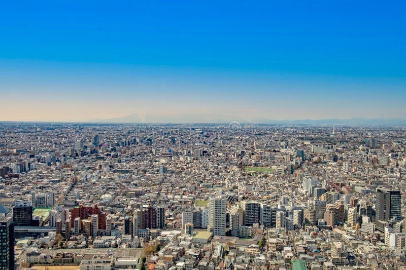 View To Skyline of Tokyo from Skyline Observation Platform Editorial ...