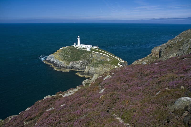 View to South Stack stock photo. Image of great, irish - 10530234