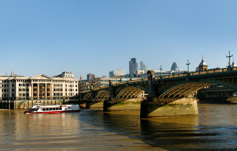 Southwark bridge. stock photo. Image of crossing, famous - 29892804