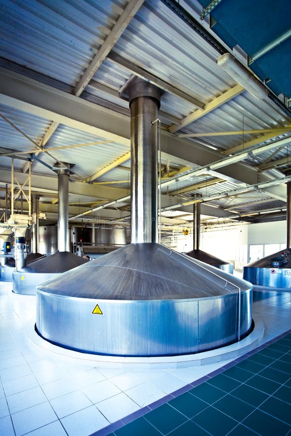 View To Steel Fermentation Vat Stock Photo - Image of manufacturer ...