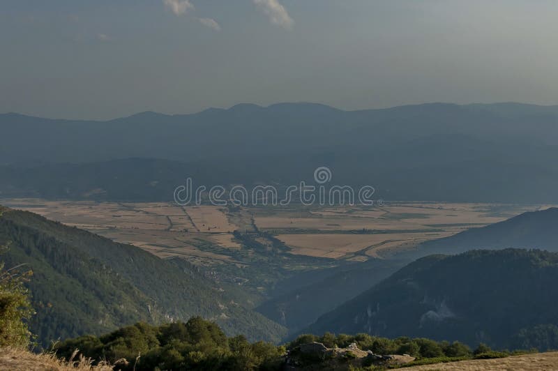 View To Sub Balkan Valley from Balkan Mountain Stock Image - Image of ...