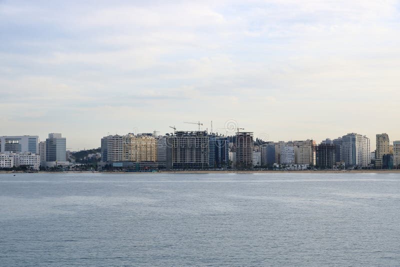 View To Tangier from the Sea, Morocco Stock Image - Image of nature ...