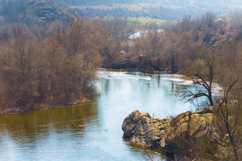 Twisted River Rushing among Forest on Coast Stock Image - Image of ...