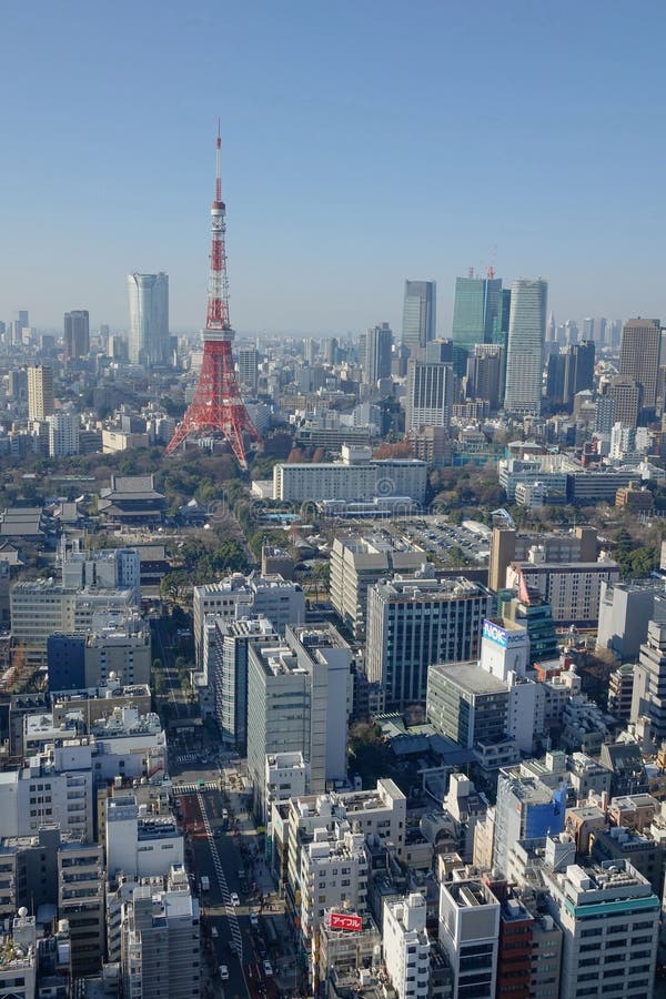 View of the Tokyo City Tower Editorial Stock Image - Image of japan ...
