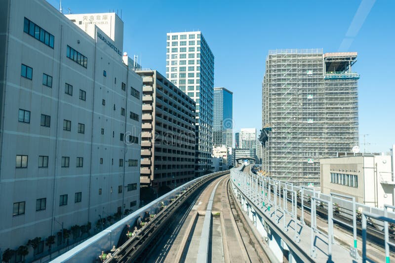 View from a Tokyo Light Rail Editorial Image - Image of location ...