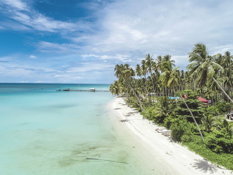 A View from the Top at the Beach and Island Stock Photo - Image of ...