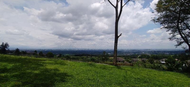 View from the Top of Bogor in Indonesia Stock Photo - Image of grass ...