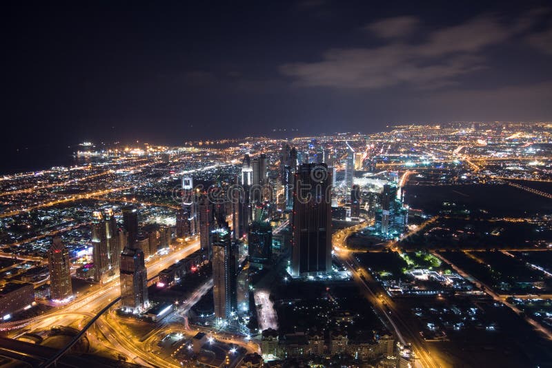 View from the Top of Burj Khalifah Stock Image - Image of observation ...