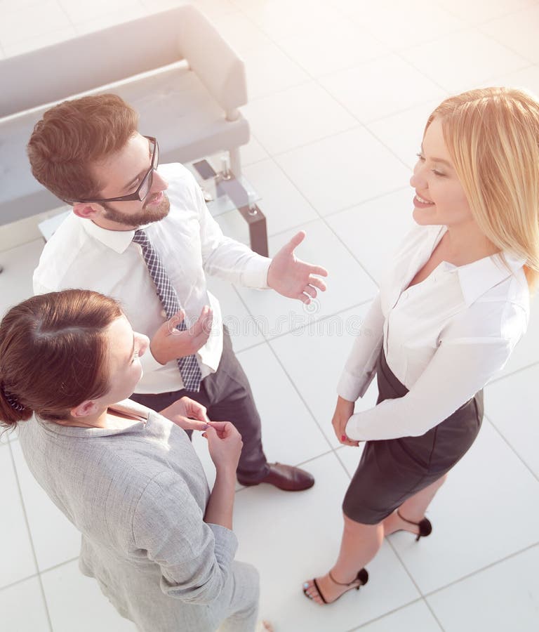 View from the Top.business Team Arguing in the Office. Stock Image ...