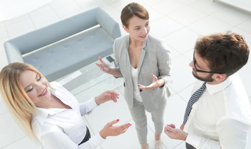View from the Top.business Team Arguing in the Office. Stock Image ...