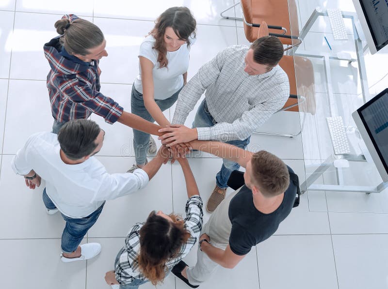 View from the Top.creative Group of Young People Stock Photo - Image of ...