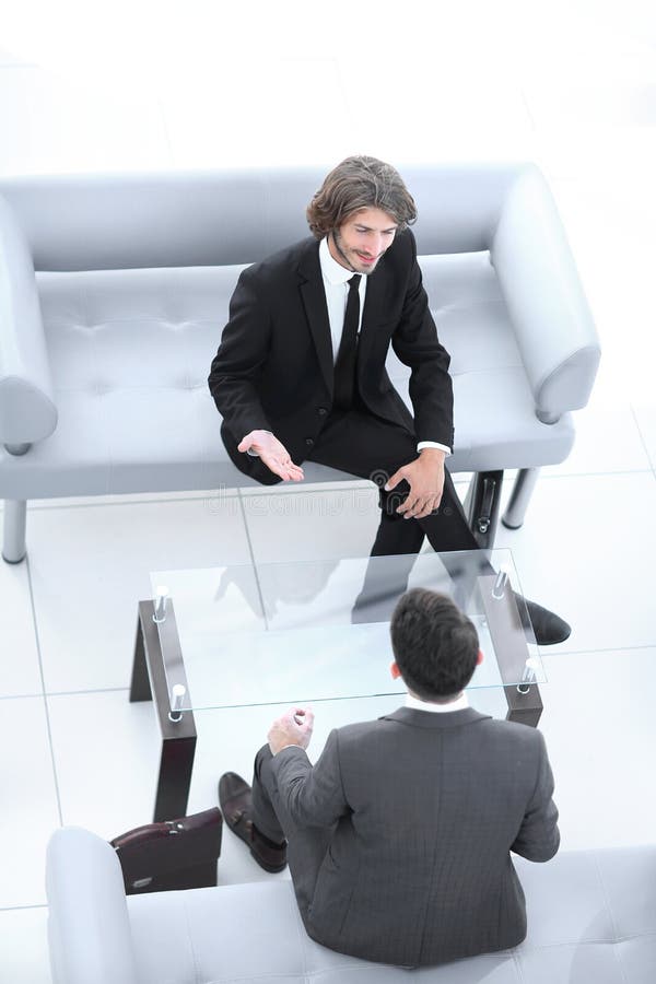 Dialogue between Two Business People Stock Image - Image of manager ...