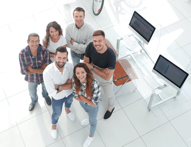 Group of Creative Professionals Standing in Office Stock Photo - Image ...