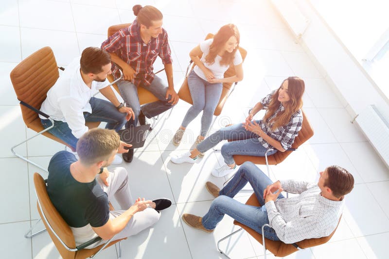 Group of Employees a Lesson on Team Building Stock Image - Image of ...