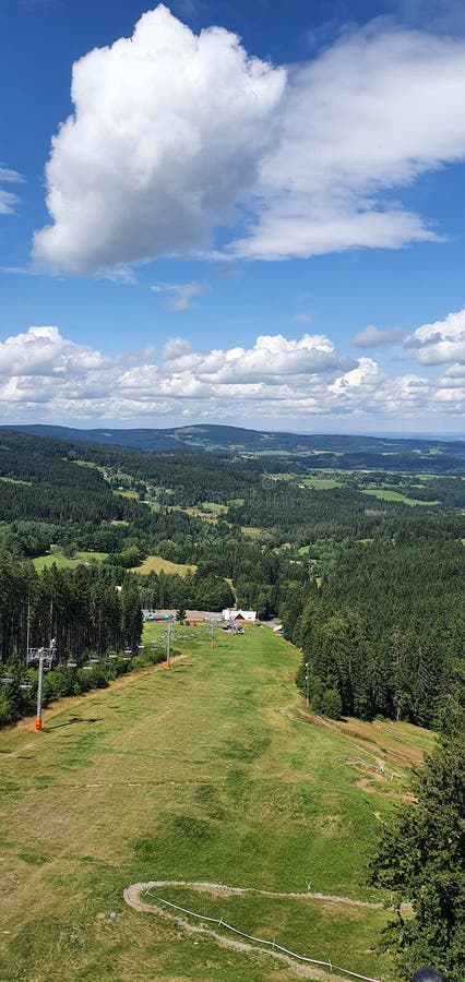 View from top of hill stock photo. Image of nature, forest - 229176990