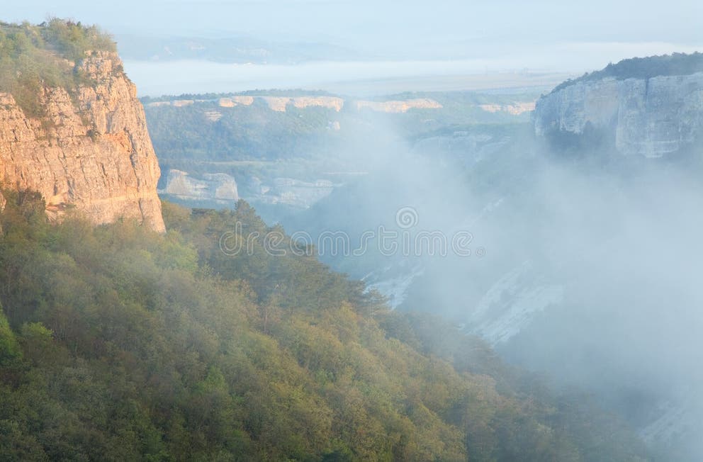 View from Top of Mangup Ancient Settlement Stock Image - Image of ...