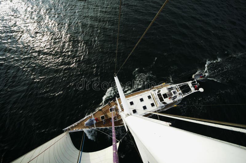 View from the Top of a Mast Editorial Photo - Image of sailing, passage ...
