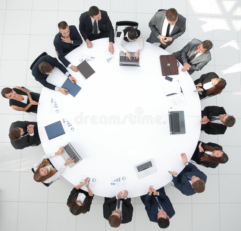 1,042 Meeting Top View Round Stock Photos - Free & Royalty-Free Stock ...