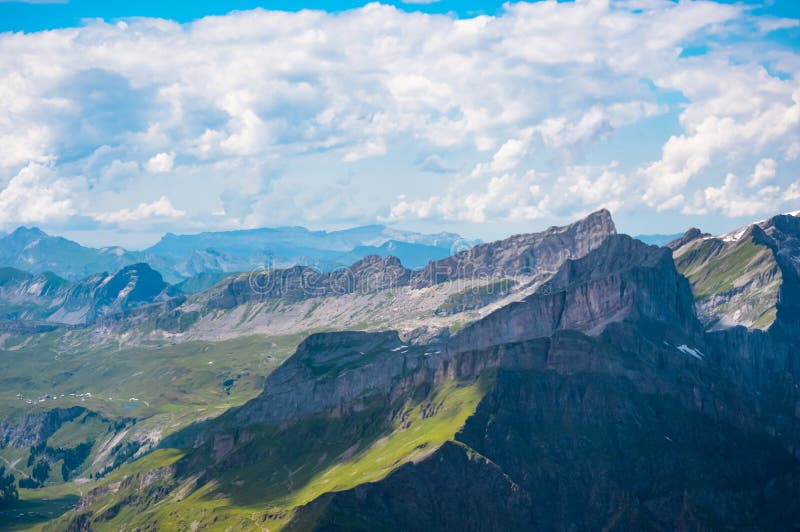 View from the Top of Mount Titlis Stock Photo - Image of cloud, peak ...