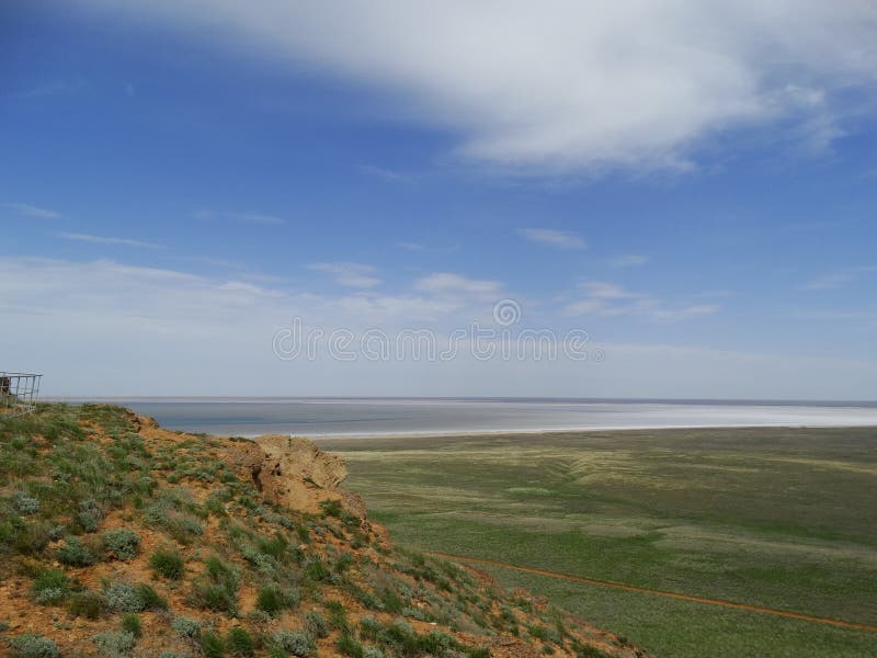 The View from the Top of a Mountain on a Vast Plain Stock Photo - Image ...