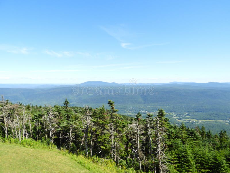 View of Mount Stratton from the Top of Mt. Equinox in Vermont Stock ...