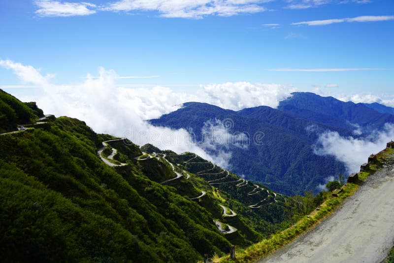View from the Top of Old Silk Route Sikkim Stock Photo - Image of ...