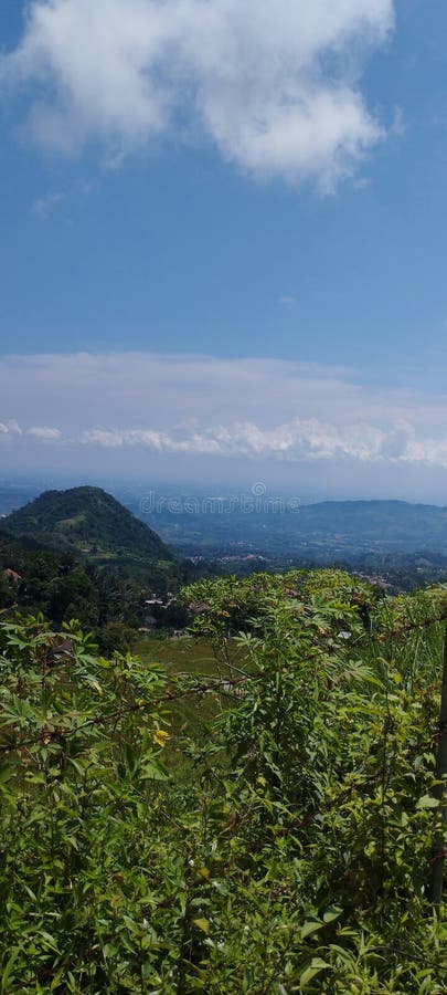 View from the Top of Palasari Mountain Bogor West Java Stock Image ...