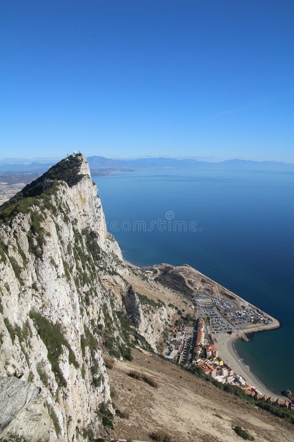 Rock of Gibraltar stock image. Image of cliff, hill - 102782497