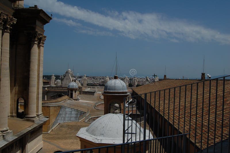 A View from the Top of Saint Peter Cathedral. Vatican, Rome Stock Photo ...