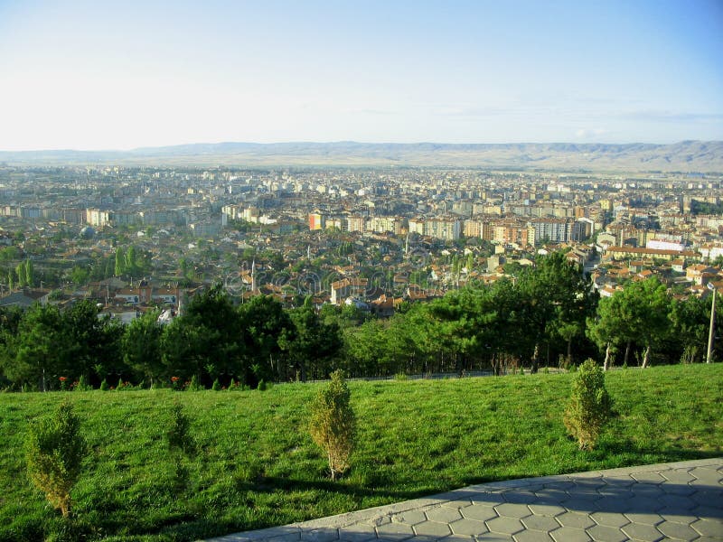 The View from the Top of the Selale Park, Eskisehir. Stock Image ...