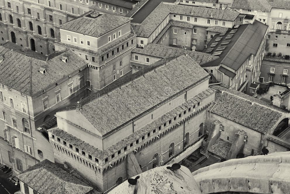 View from the Top of St. Peter S Basilica Stock Photo - Image of bright ...