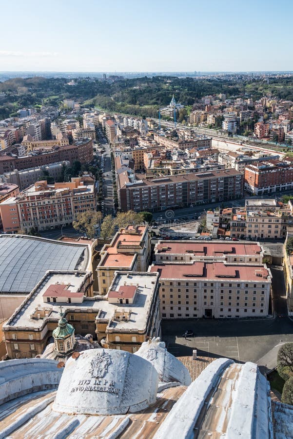 View from Top of St. Peter S Basilica Stock Photo - Image of travel ...