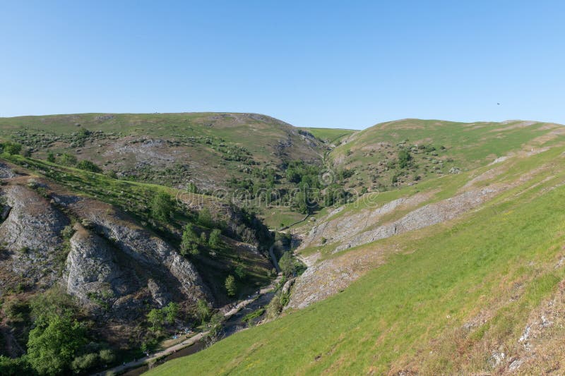 Dovedale stepping stones stock photo. Image of idyllic - 234193136