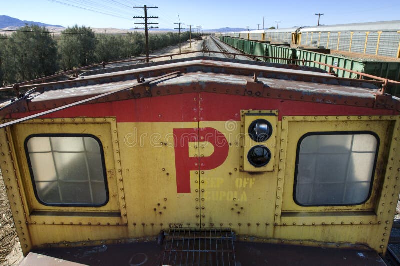 View of Railyard from the Top of a Train. Stock Photo - Image of ...