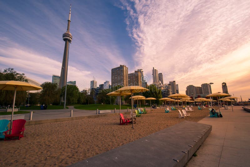 View of Toronto from the Beach Editorial Image - Image of outdoors ...