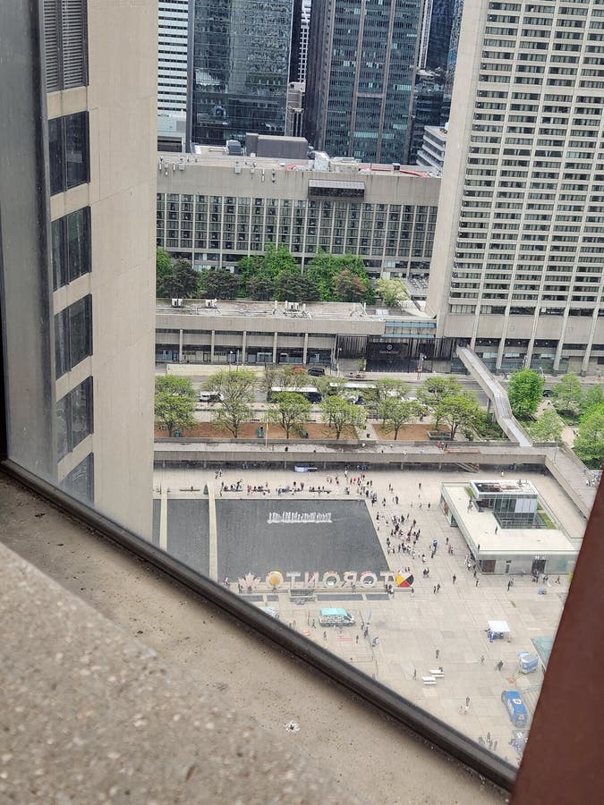 View from Toronto City Hall Stock Photo - Image of toronto, skyscraper ...