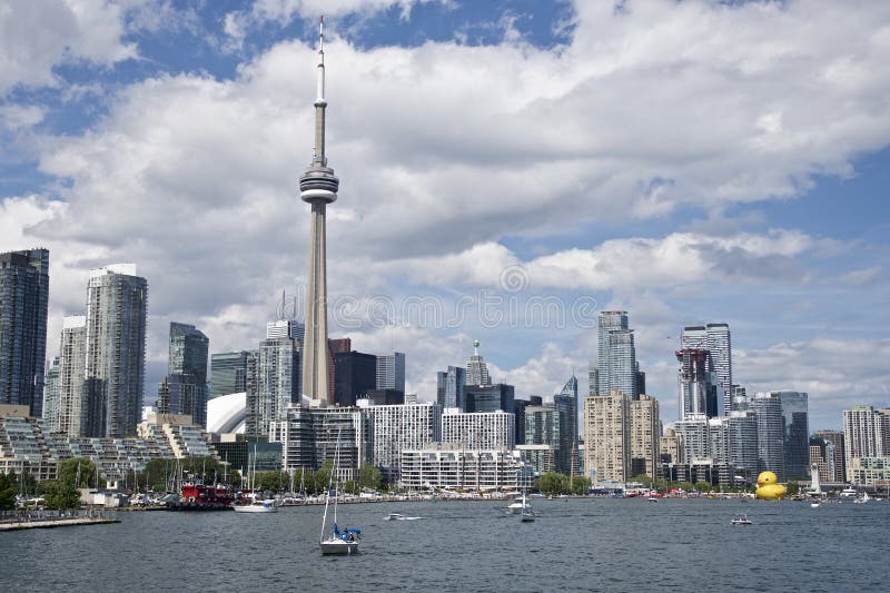 View of Toronto Cityscape with Lake Ontario in Foreground Editorial ...