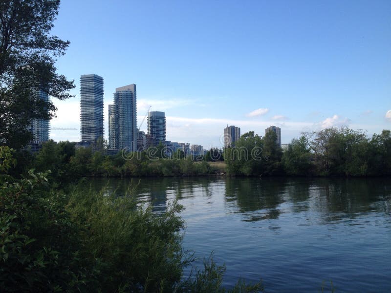 Toronto lake view stock photo. Image of ontario, lake - 97697544