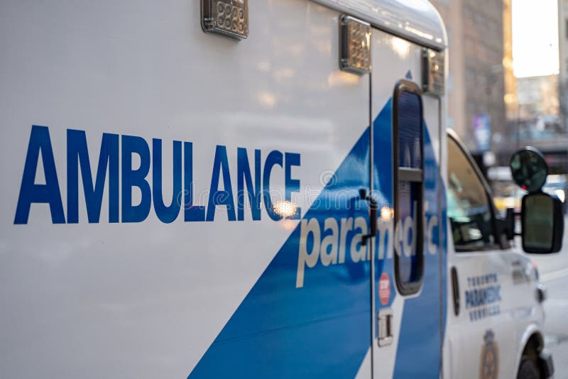 View of Toronto Paramedic Services Ambulance. Editorial Image - Image ...