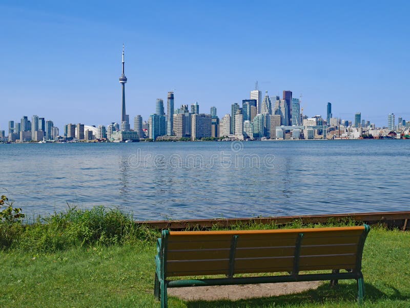 Toronto Skyline from Centre Island Editorial Image - Image of view ...