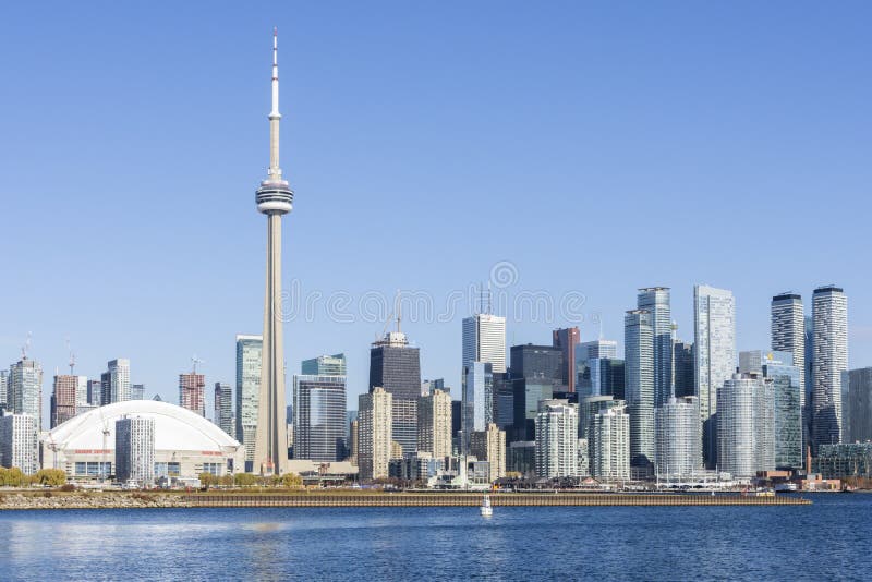 Toronto Skyline, View from Hanlan S Point, Toronto, Ontario, Canada ...